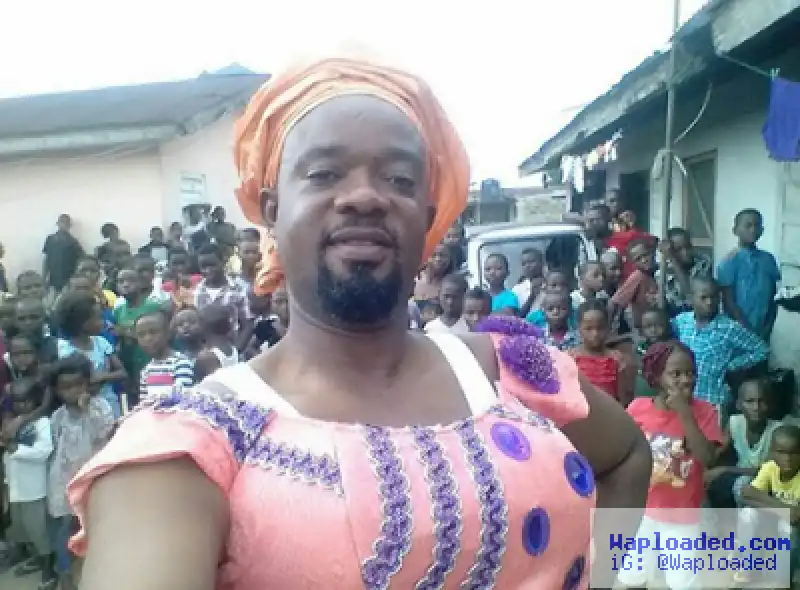 Actor Charles Inojie Dressed Up As A Woman Waploaded